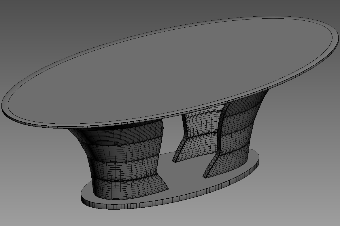 babylon table 3d max