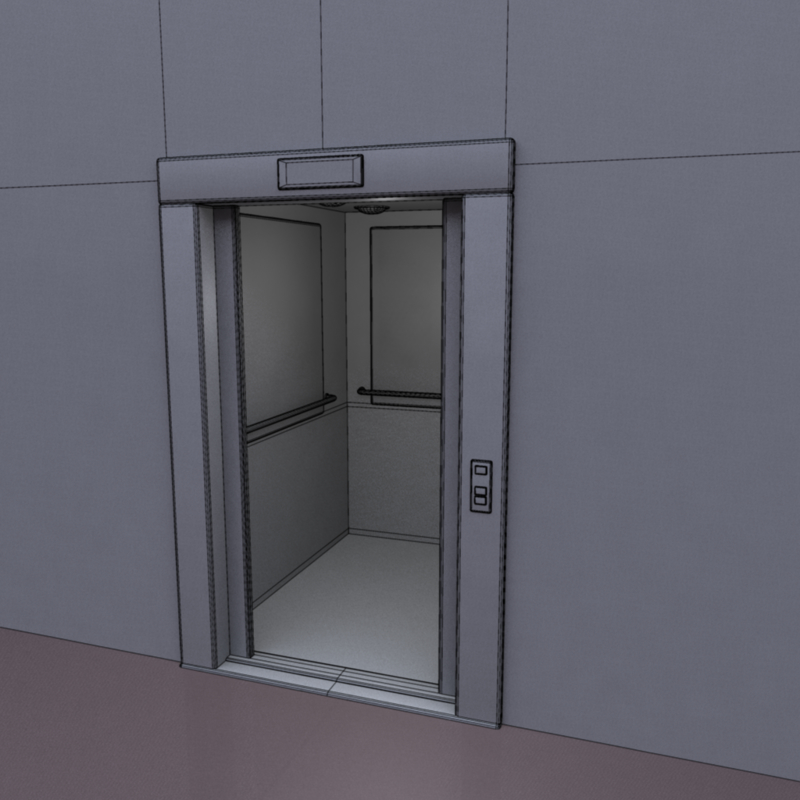 elevator 3d model