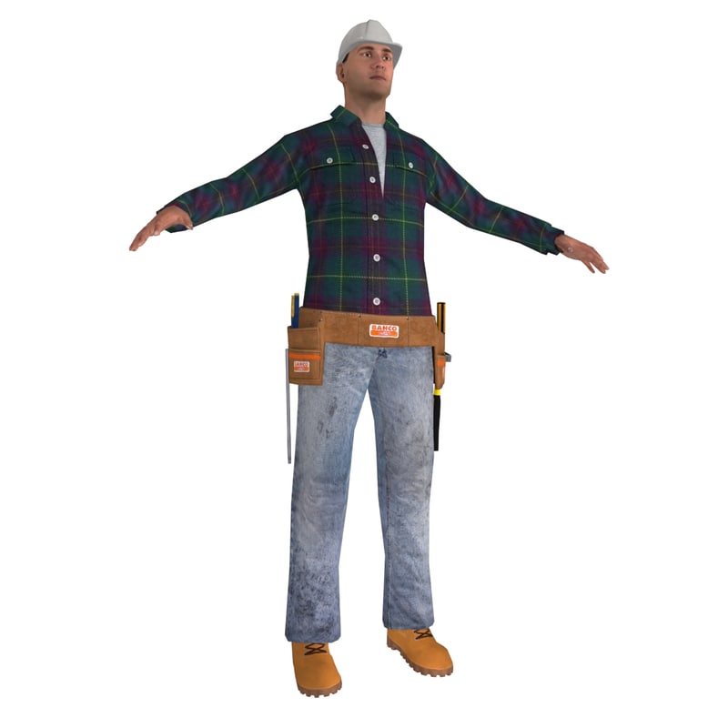 Arbeiter H2 LOD1 3D-Modell - TurboSquid 859065