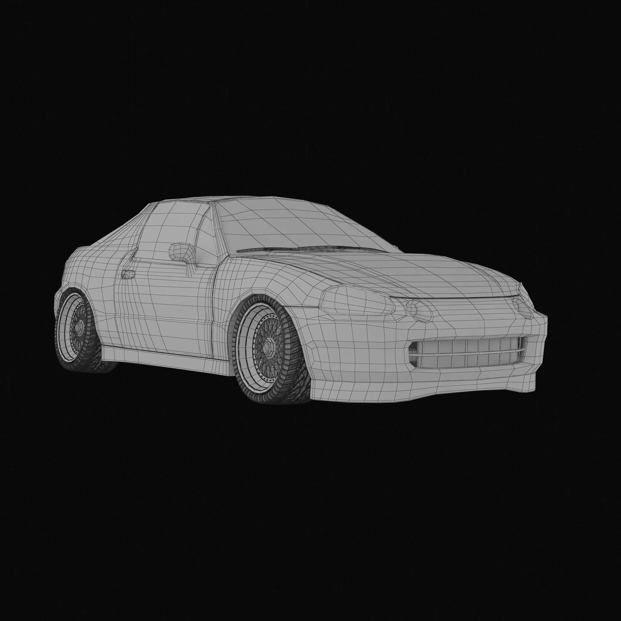honda del sol 3d max