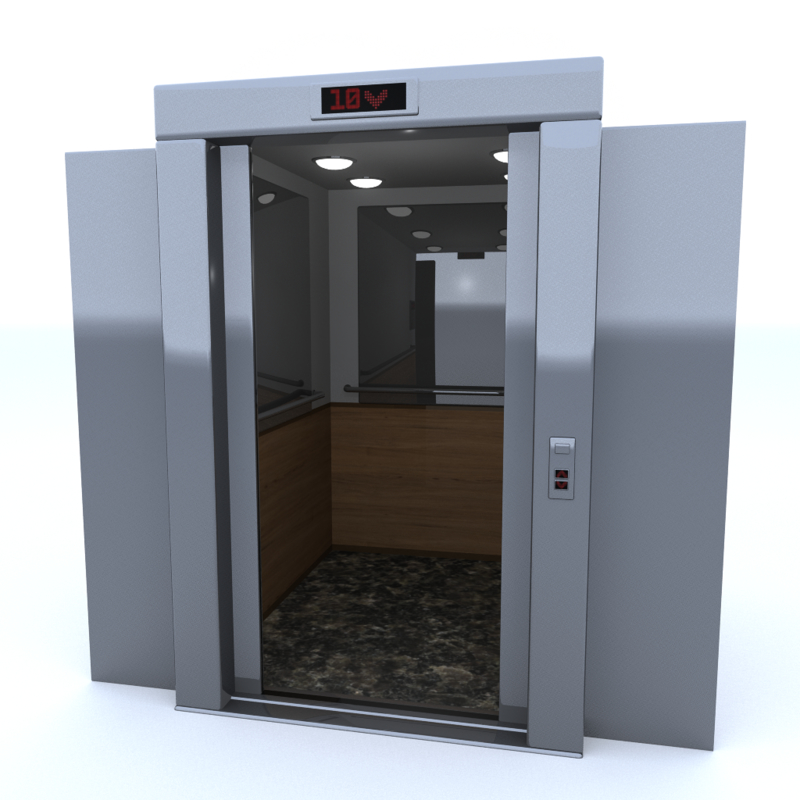 elevator 3d model