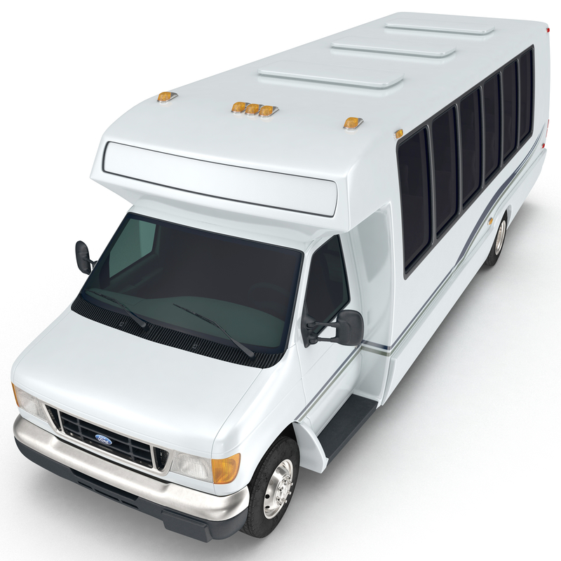 shuttle bus 3d model