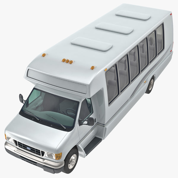 shuttle bus 3d model