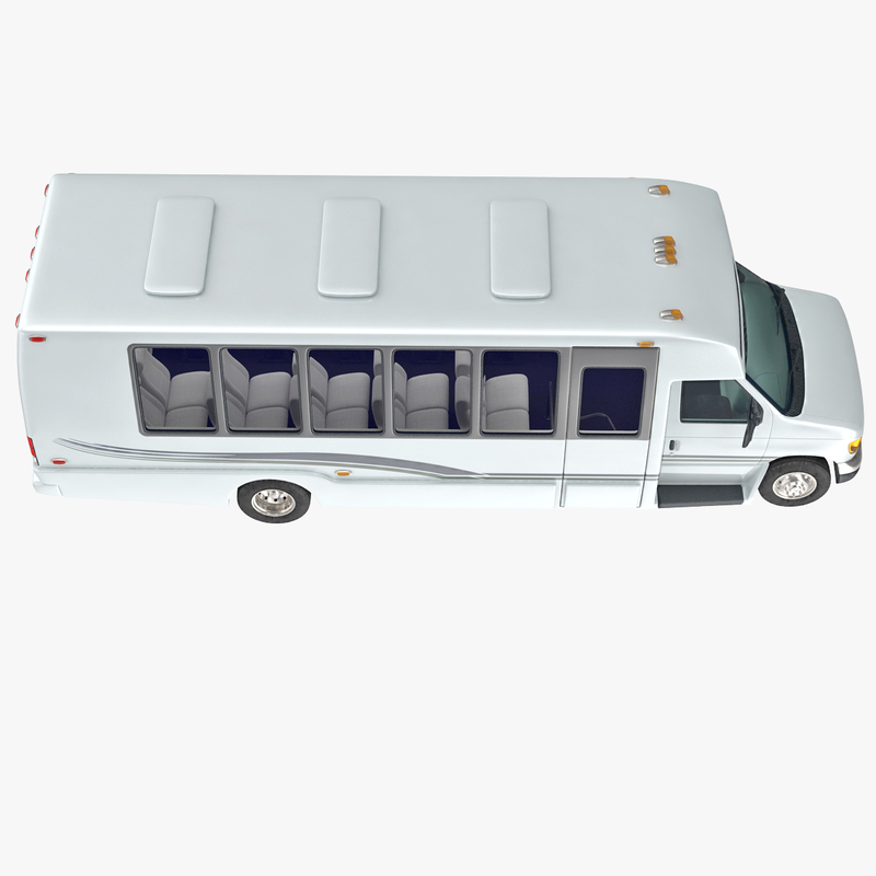 shuttle bus 3d model