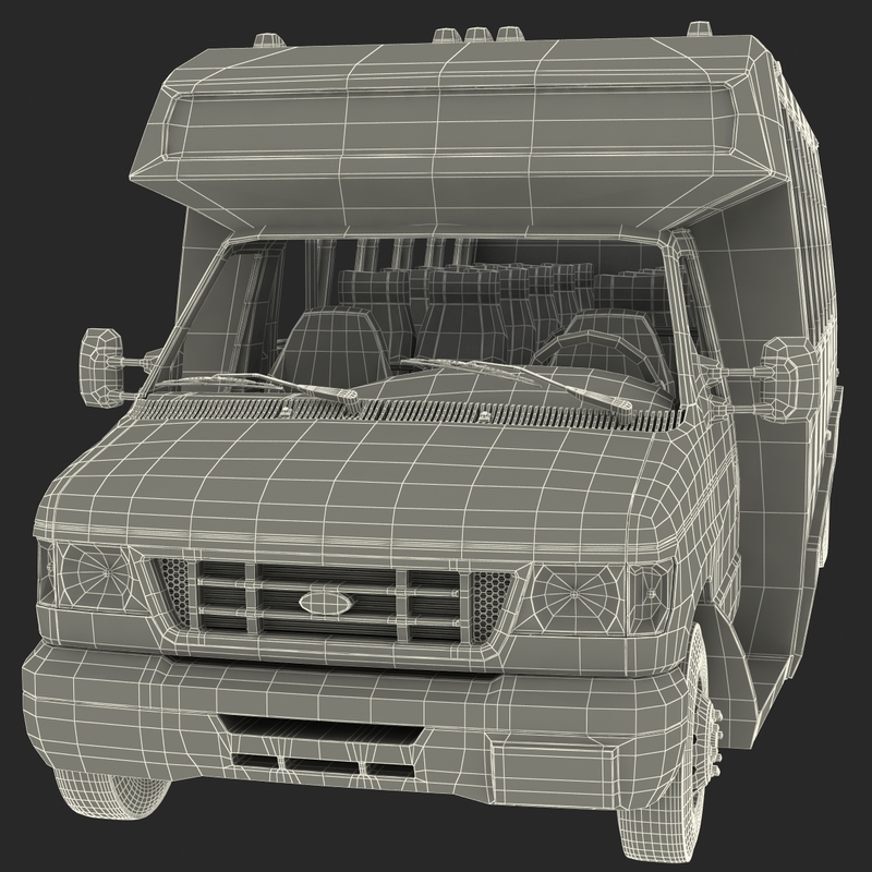 shuttle bus 3d model