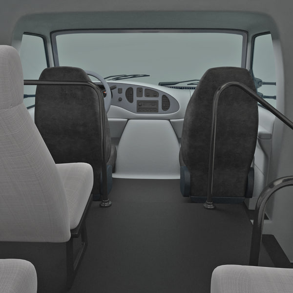 shuttle bus 3d model
