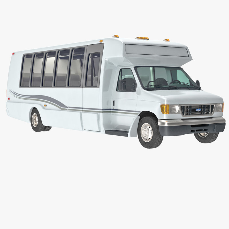 shuttle bus 3d model