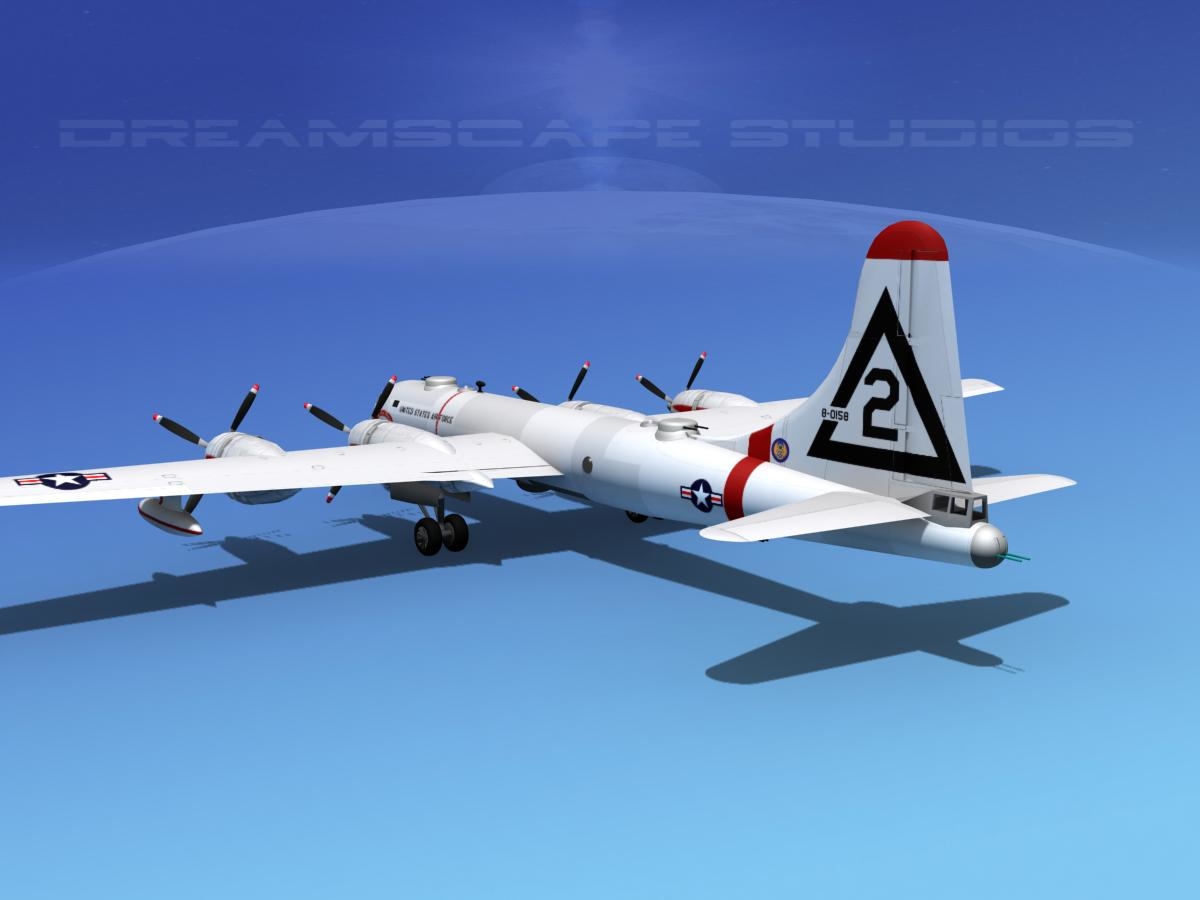 scale boeing b-50 superfortress 3d max