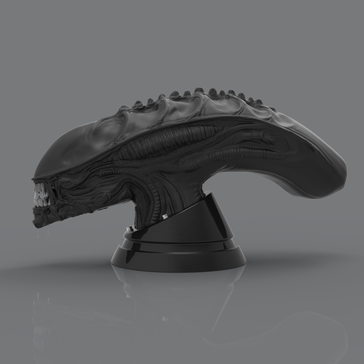 3d model alien head