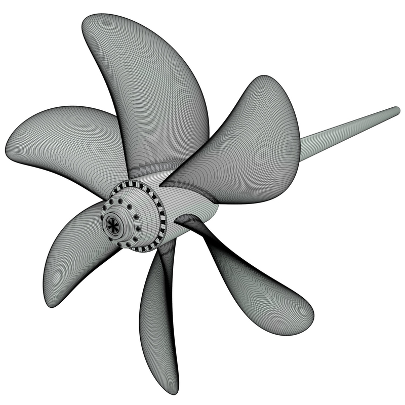 3d model propeller screw
