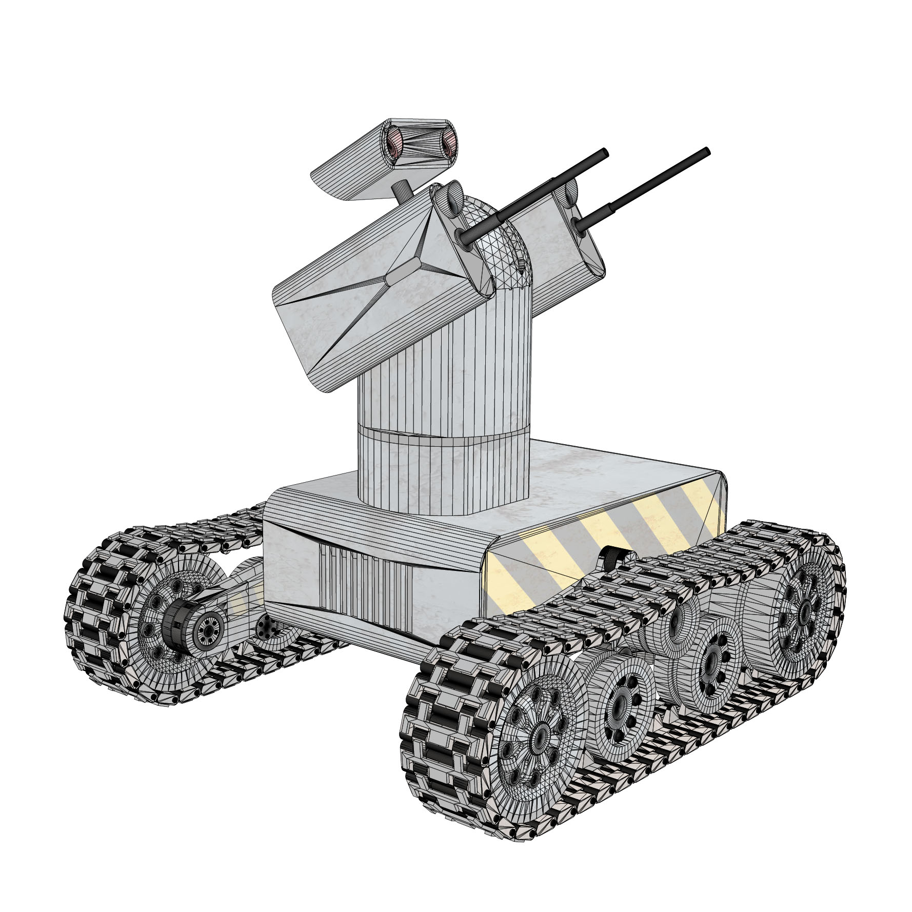 3d model military robot