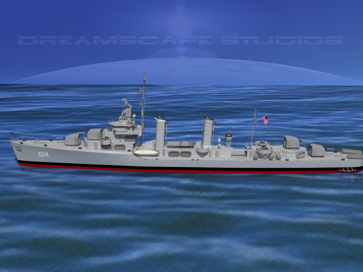 Modello 3D Benson Class Destroyer USS McKenzie DD614 - TurboSquid 860207