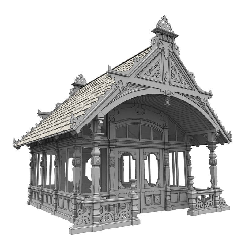 3d model solidworks summer house