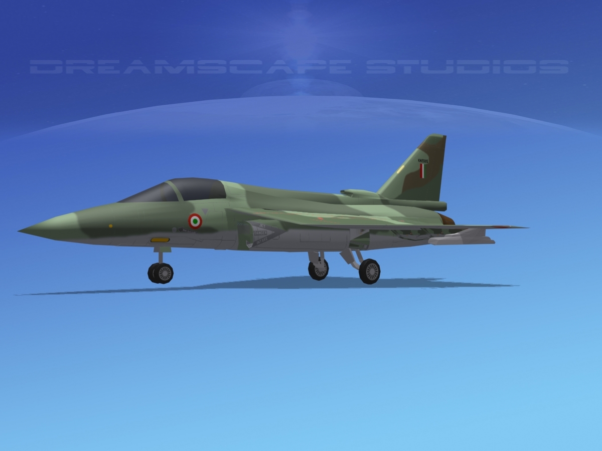 3d tejas hal fighter model
