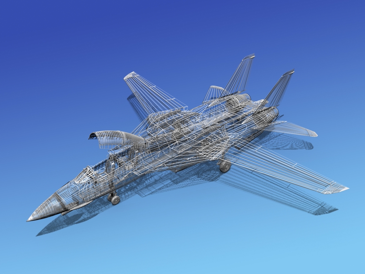 3d grumman f-14 f14 f-14d model