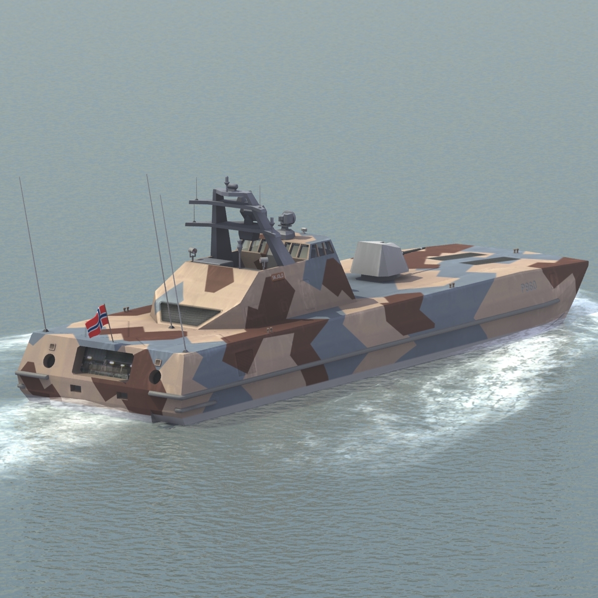 skjold class corvette 3d model