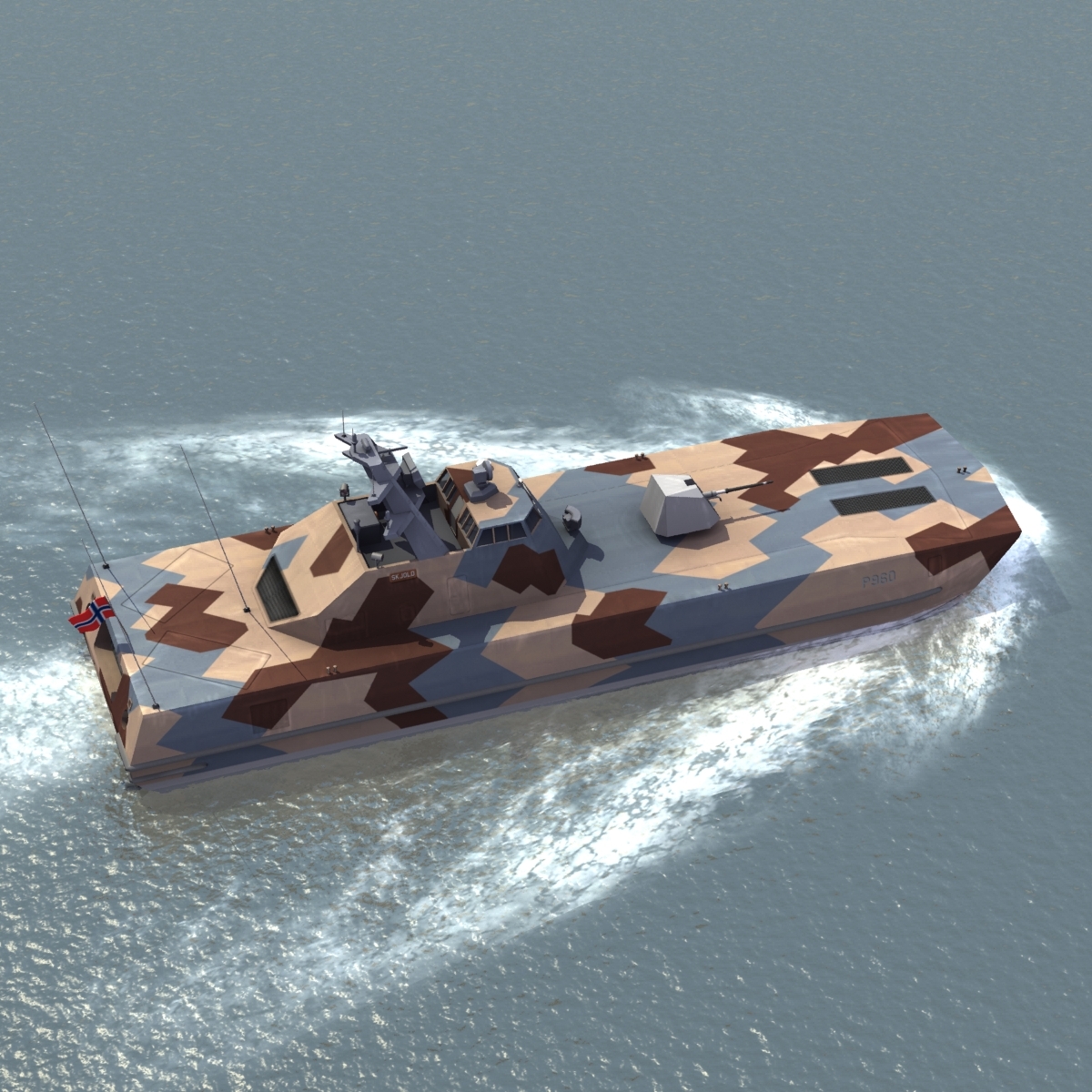 skjold class corvette 3d model
