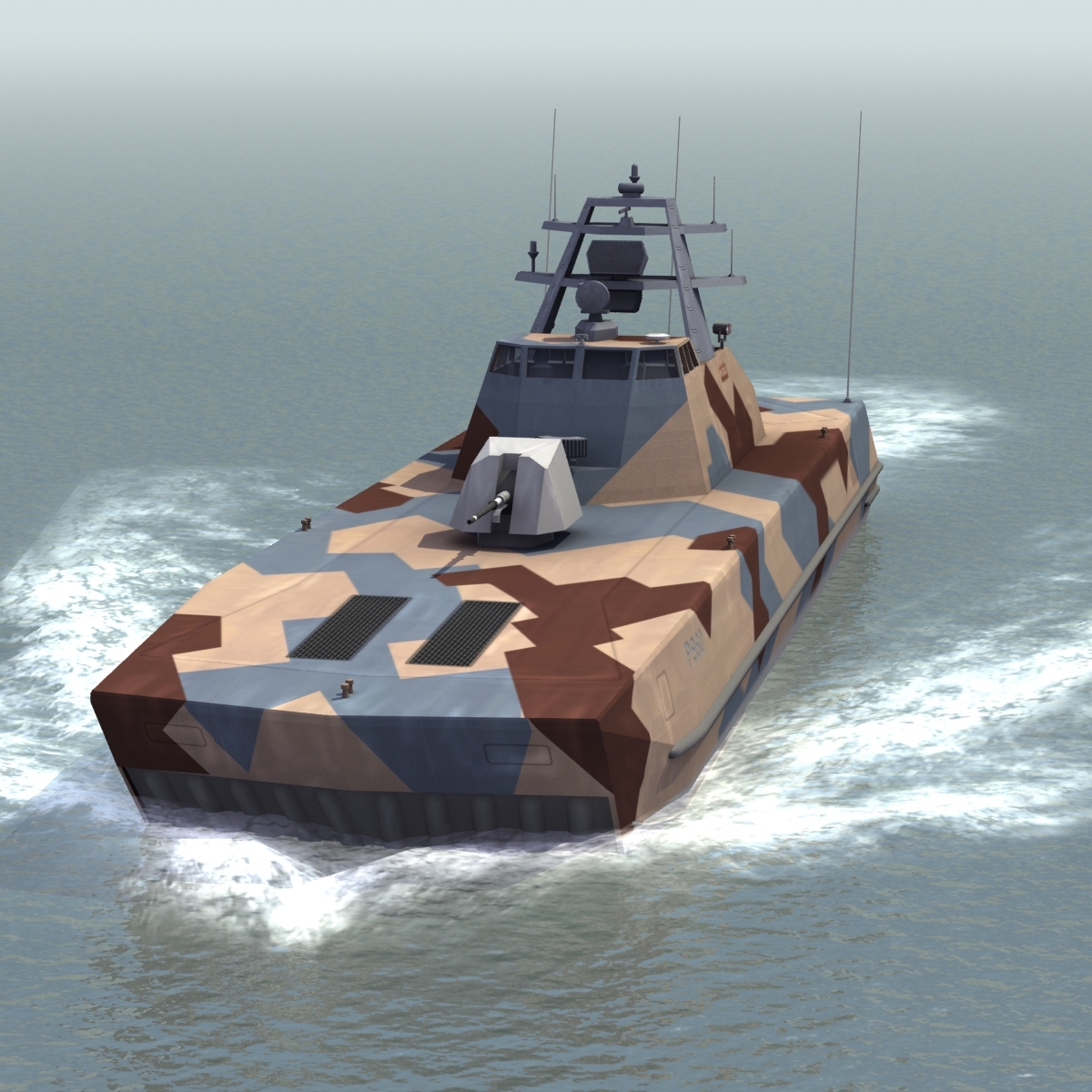 skjold class corvette 3d model