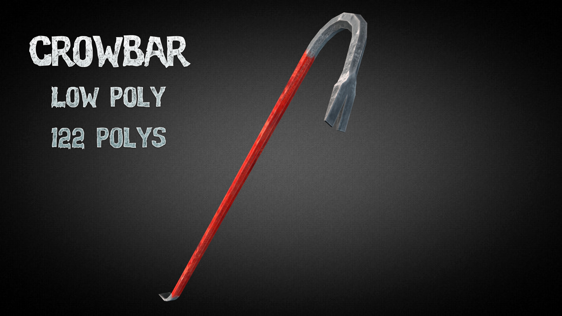 3dsmax crowbar tool weapon