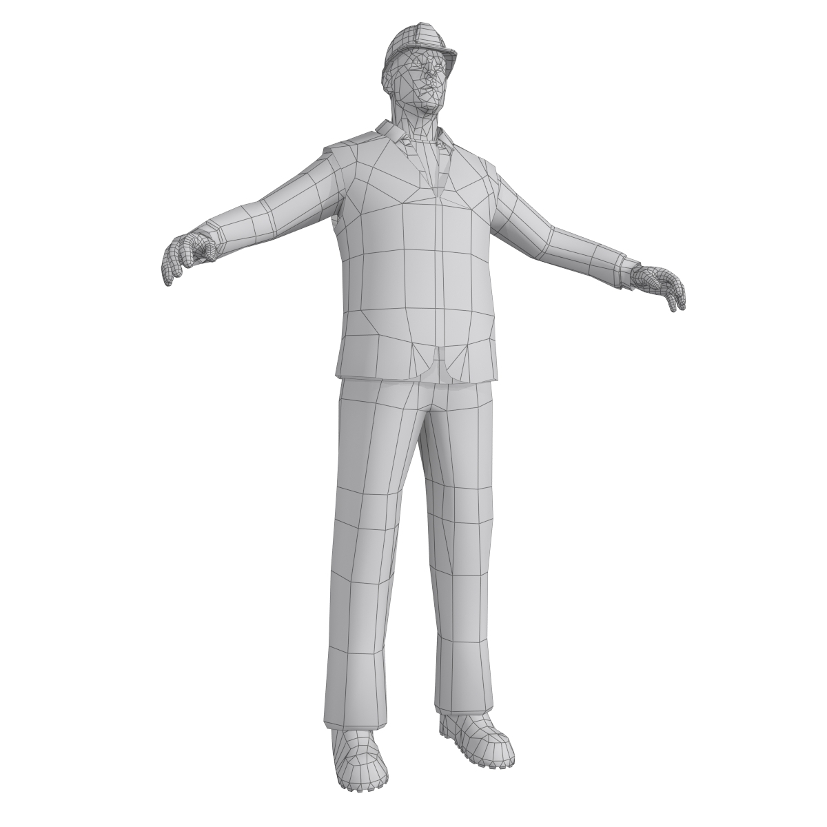 worker man 3d model