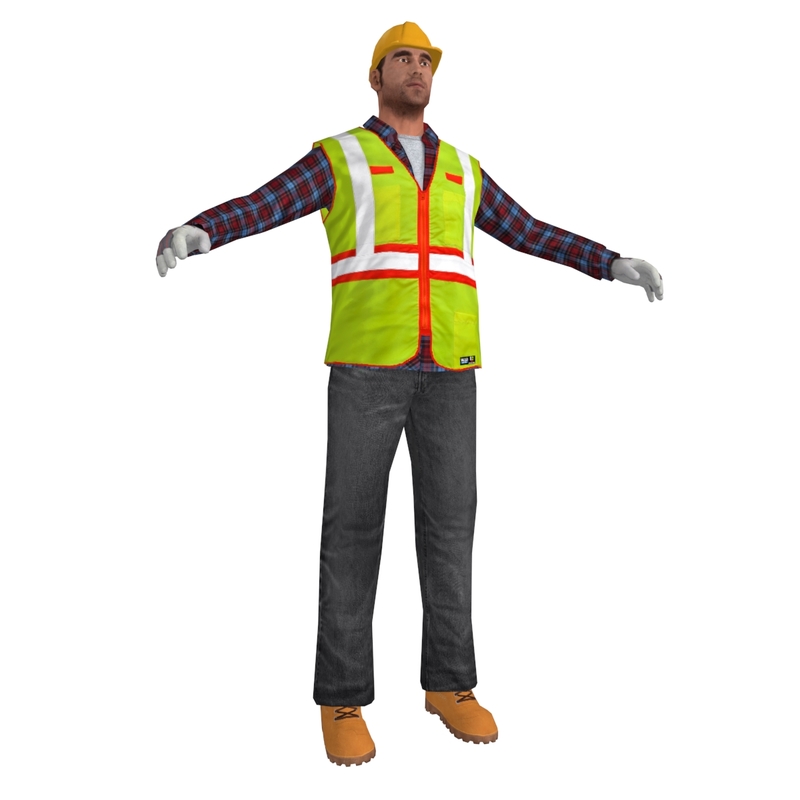 worker man 3d model