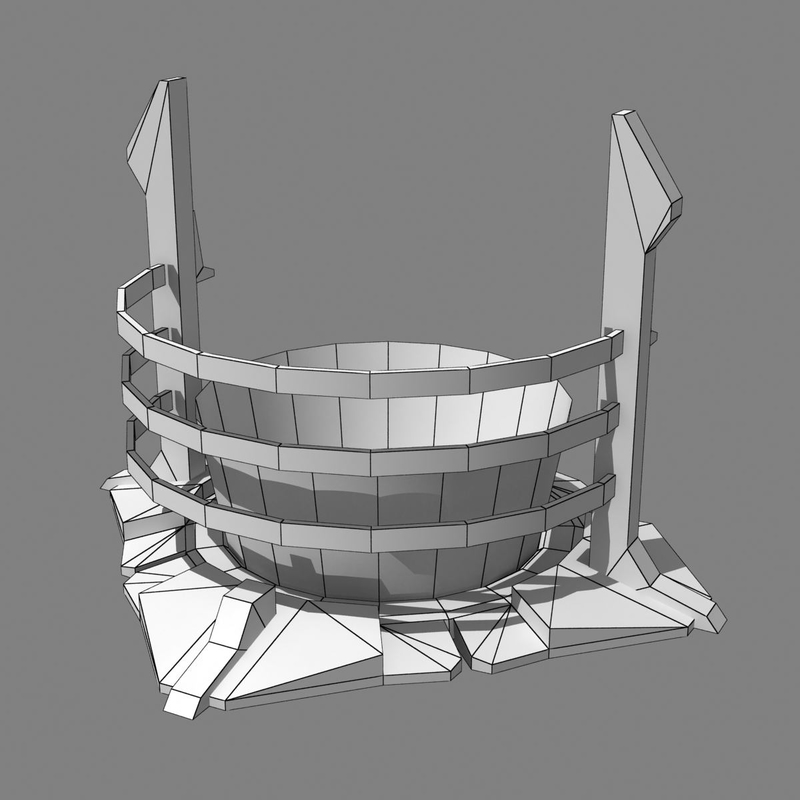 3d sci-fi teleporter