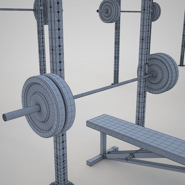 Rack CrossFit Modelo 3D - TurboSquid 861604