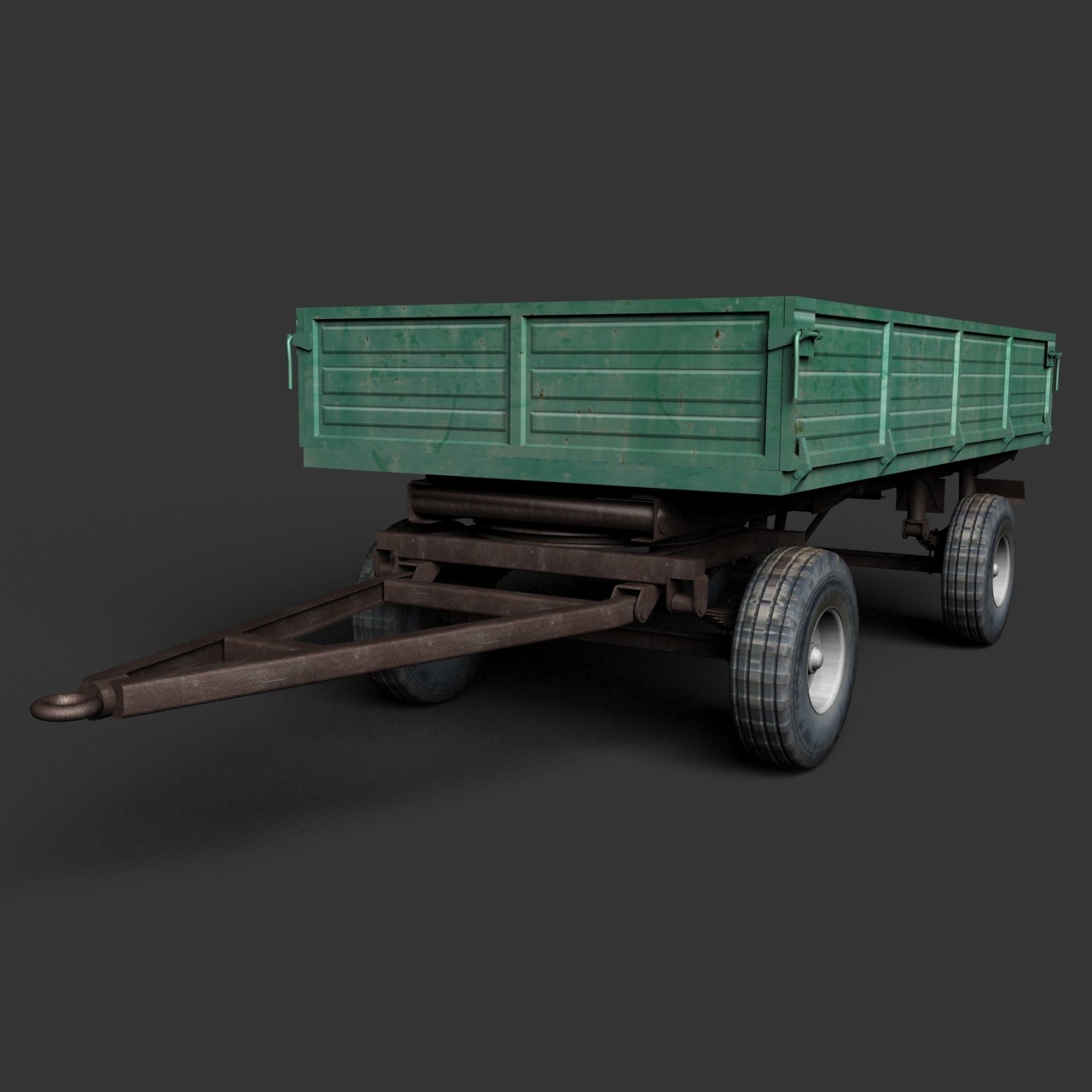 tractor trailer 3d model