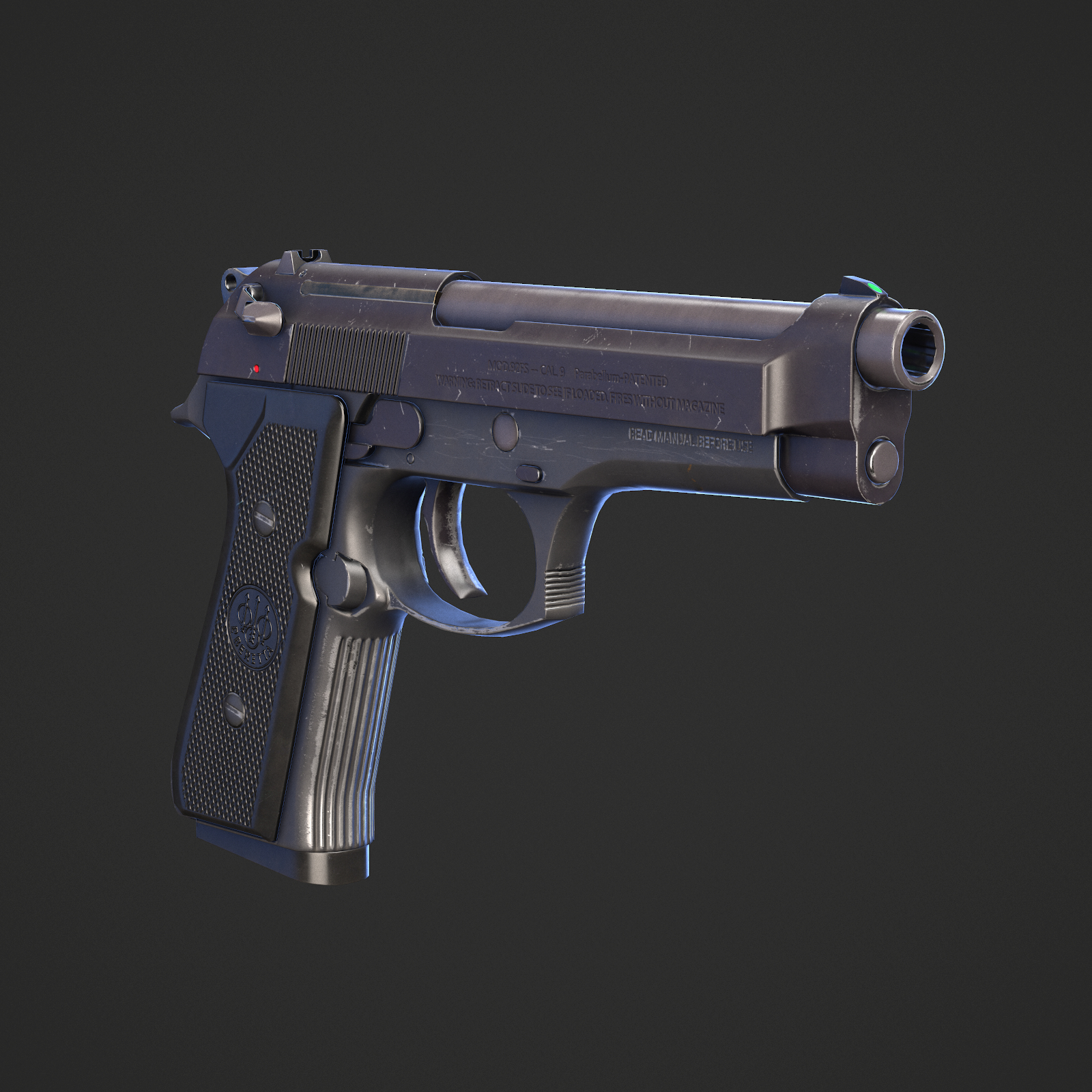 ready beretta 92fs 3d model