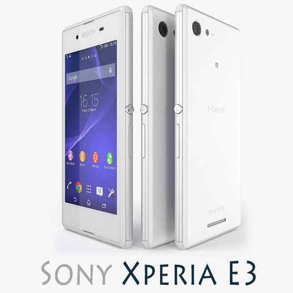 3d model of sony xperia e3