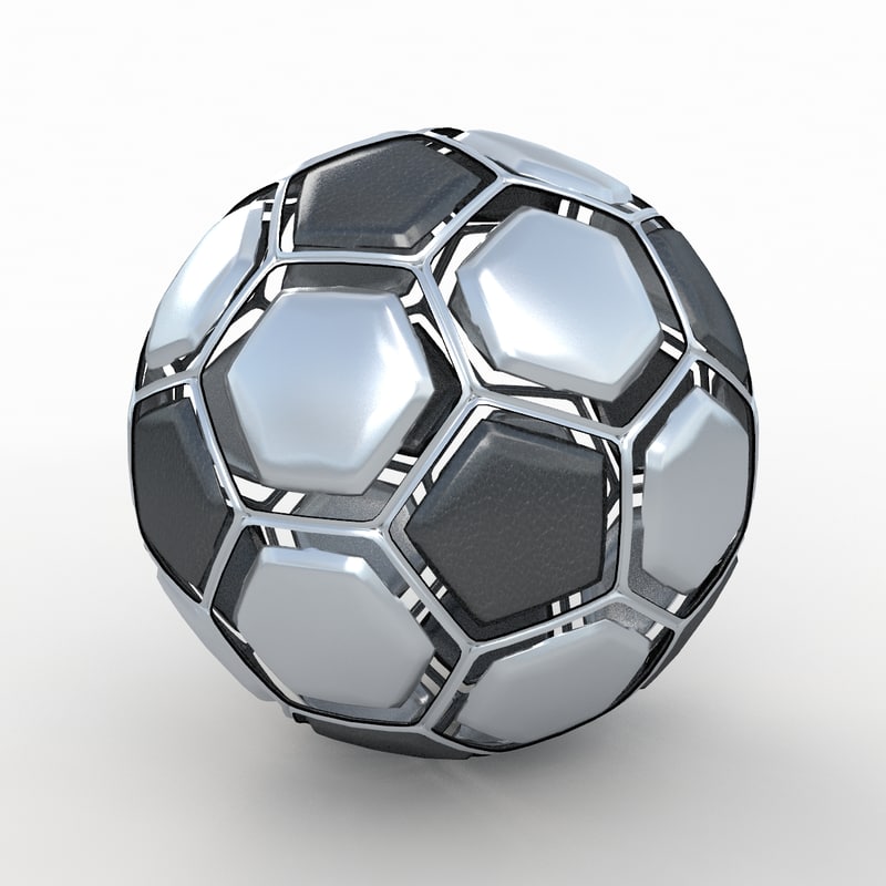 modelo 3d Balon de futbol metal desmontado - TurboSquid 870464