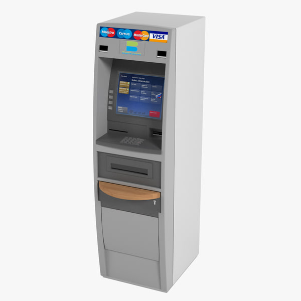 3d model of atm machine