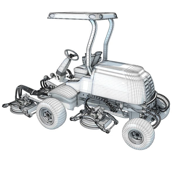 3d lawn mower model