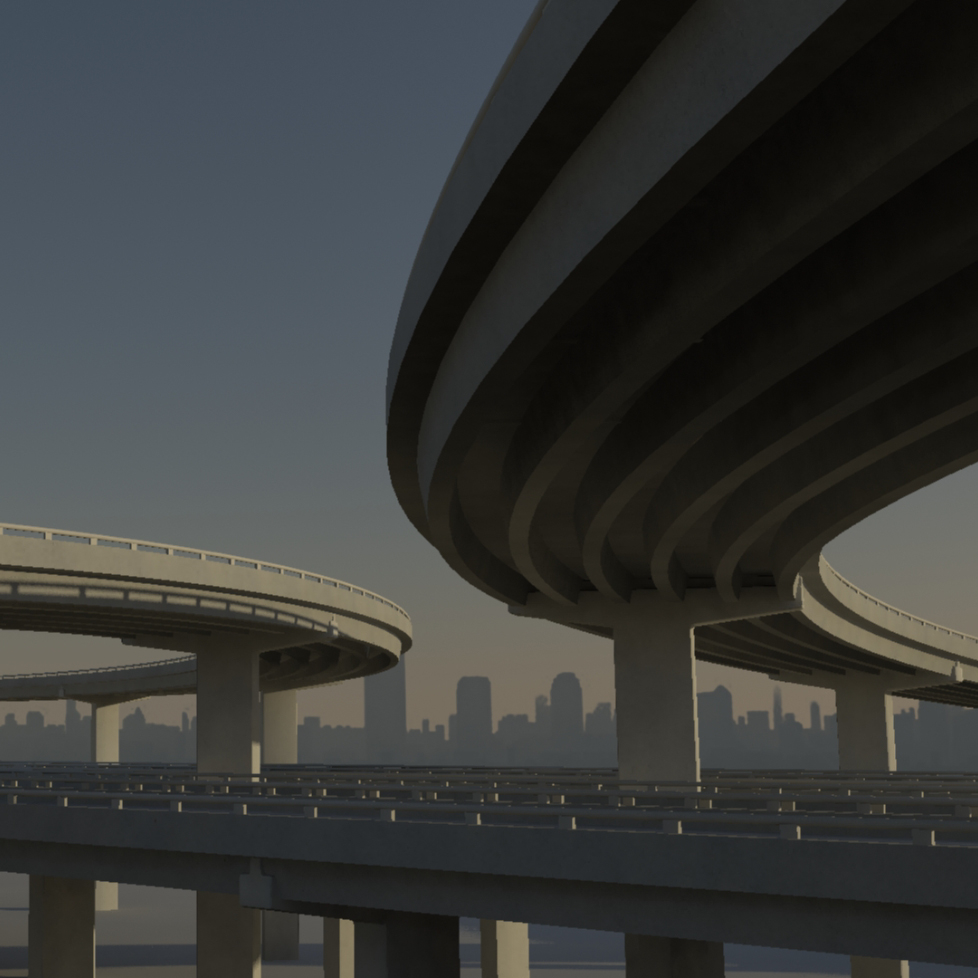 freeway street highway 3d ma