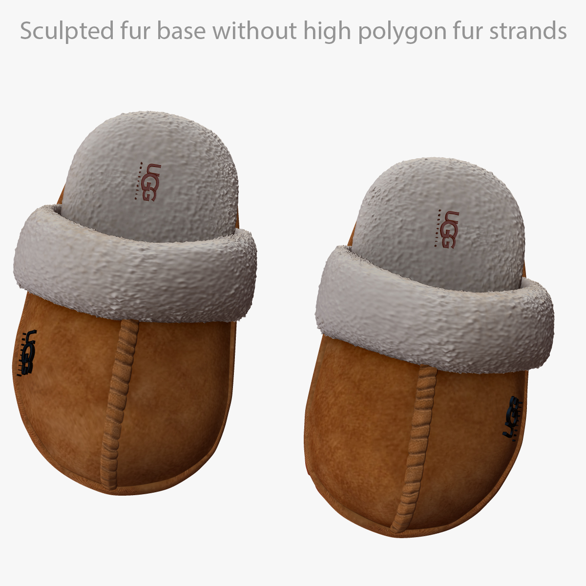 uggs shoe 3d obj