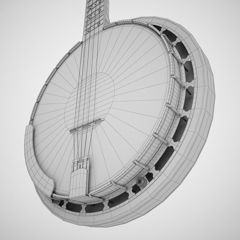 3d model banjo