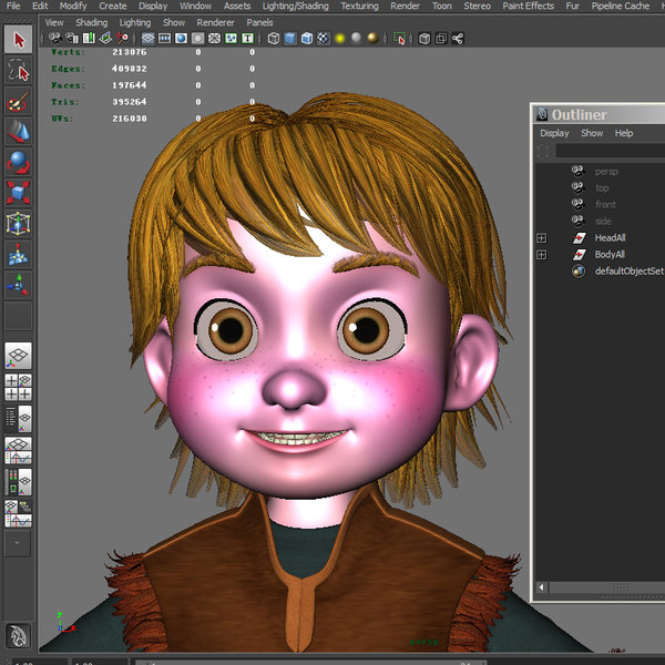 3d model cartoon boy sven