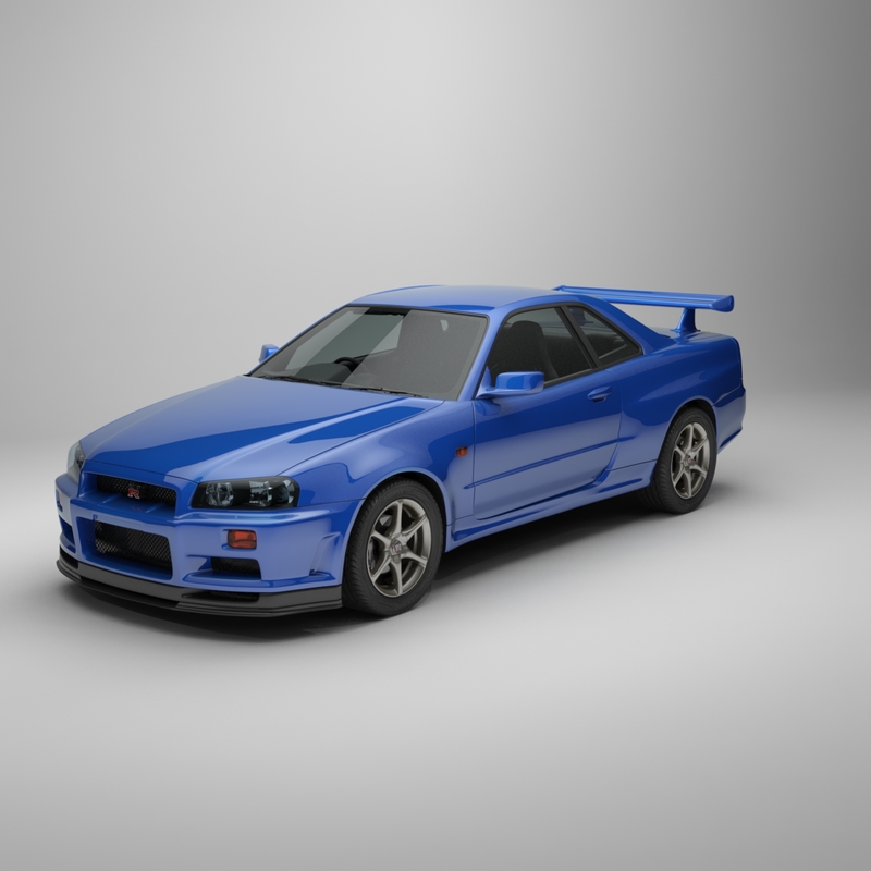 3d nissan skyline gtr