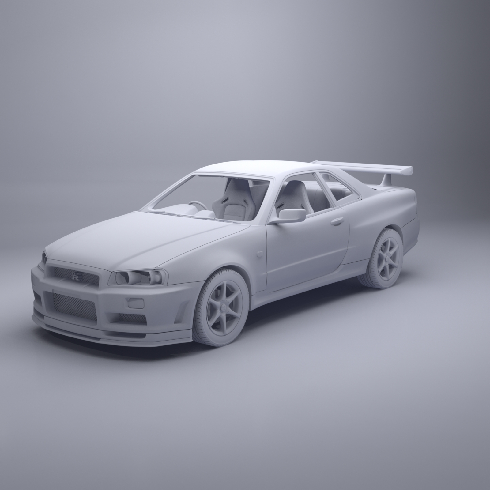 3d nissan skyline gtr