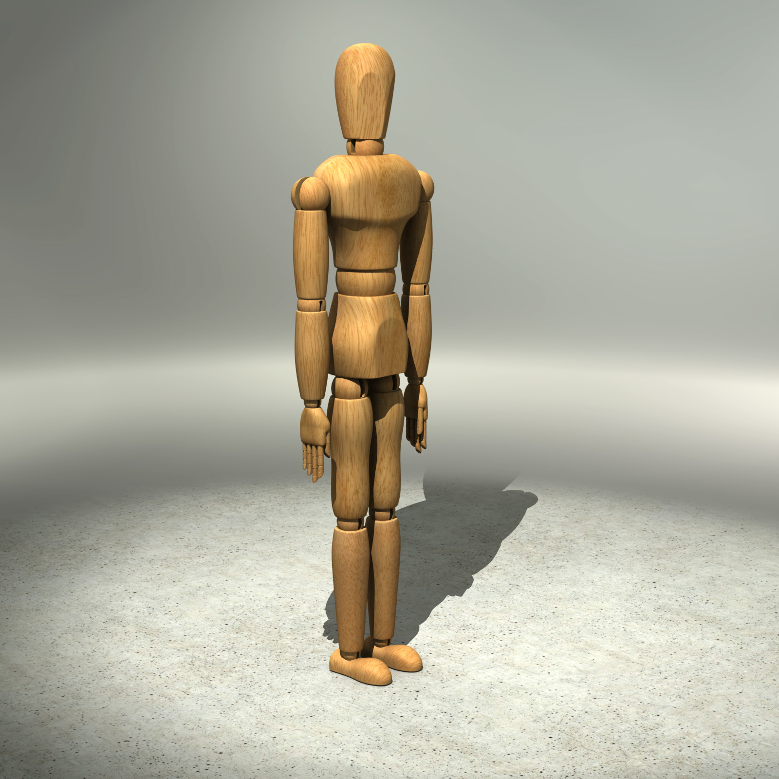 artist mannequin human rigged 3d model