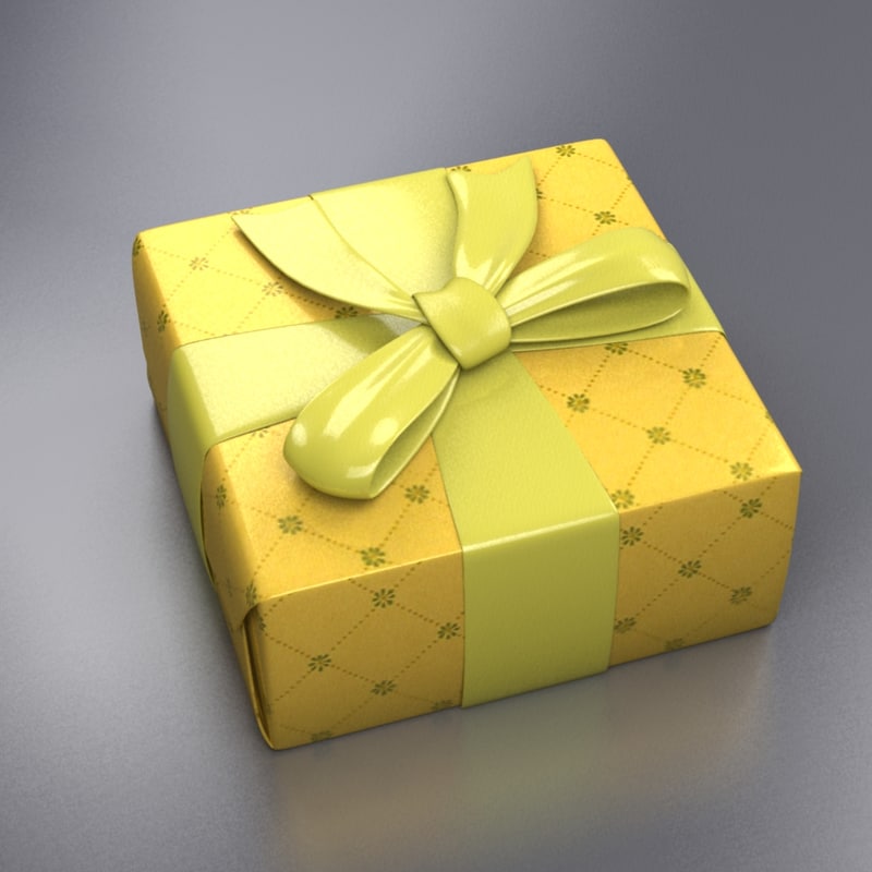 giftbox holidays birthdays 3d model
