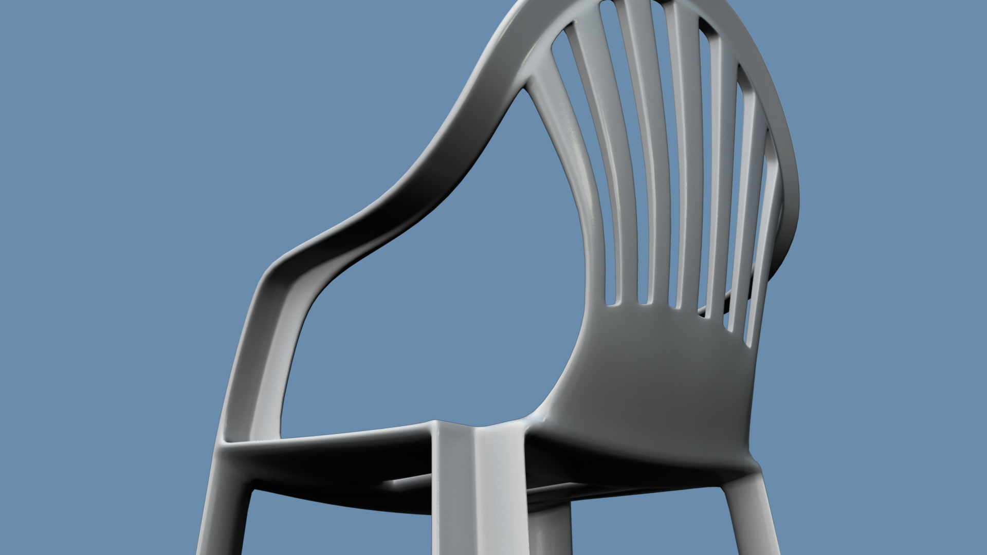monobloc plastic chair 3d max