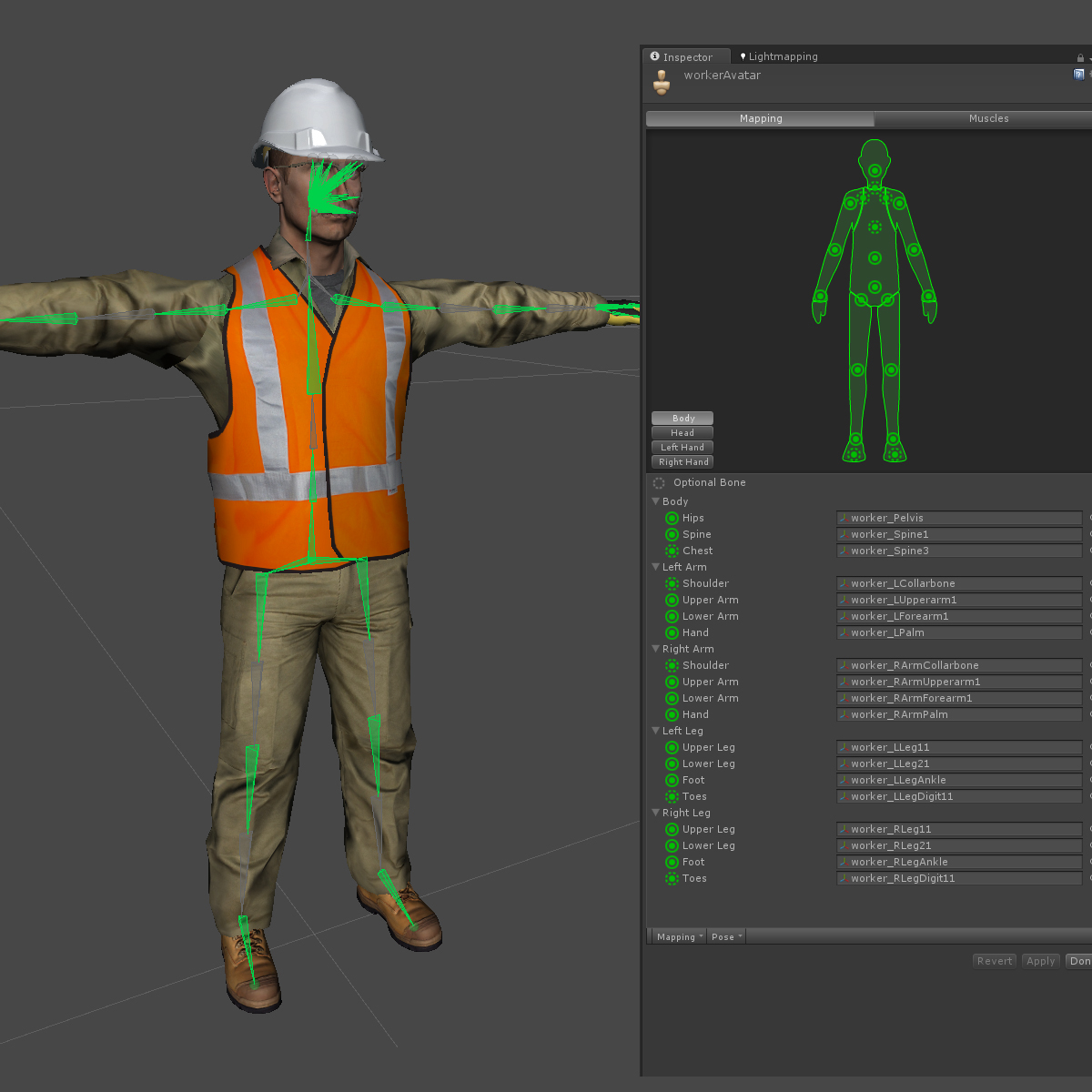 3d safety worker rig