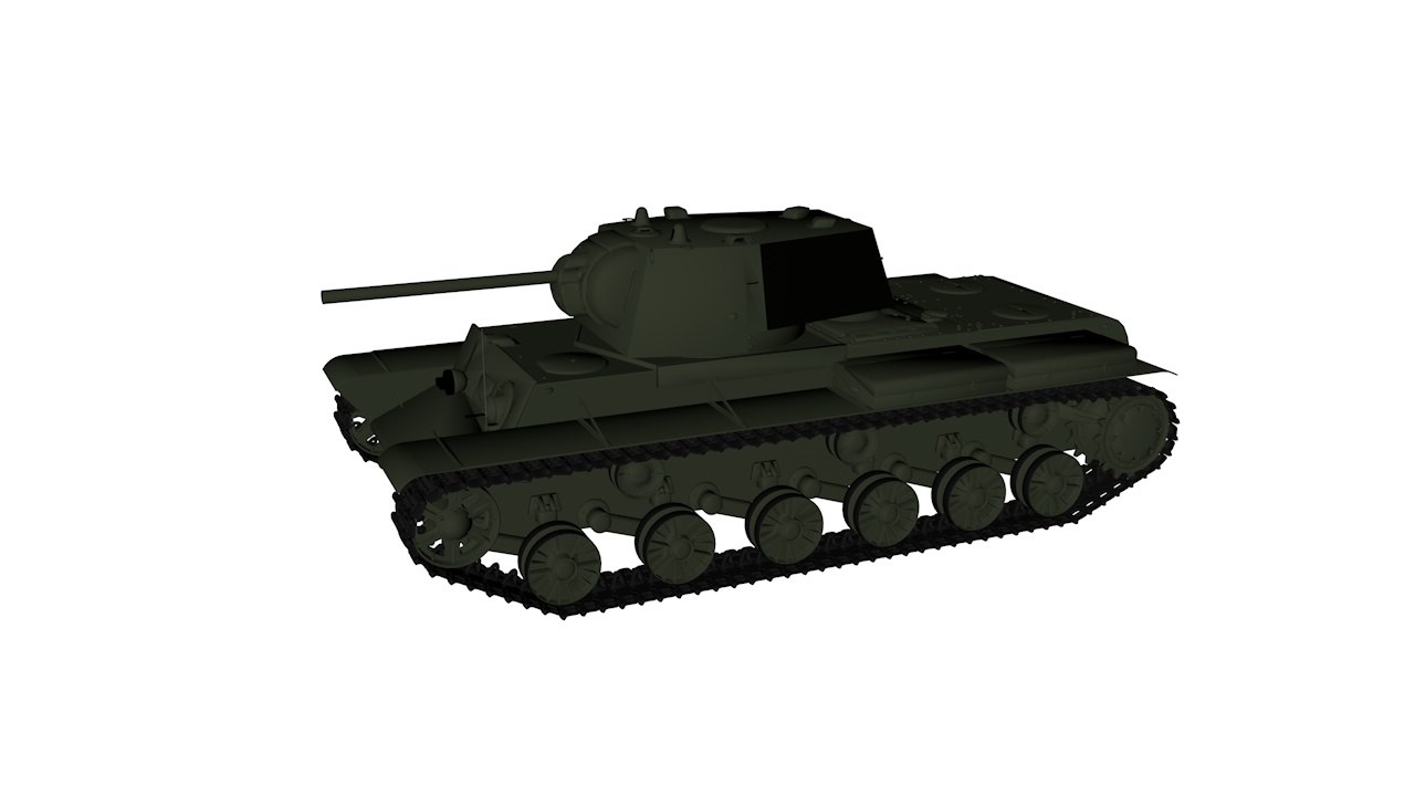 tank kv-1 3d model