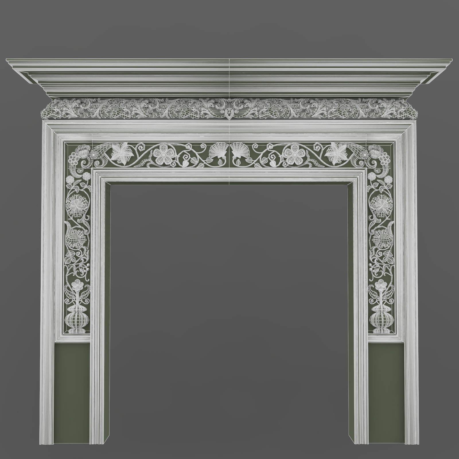 classical chimney portal 3d model