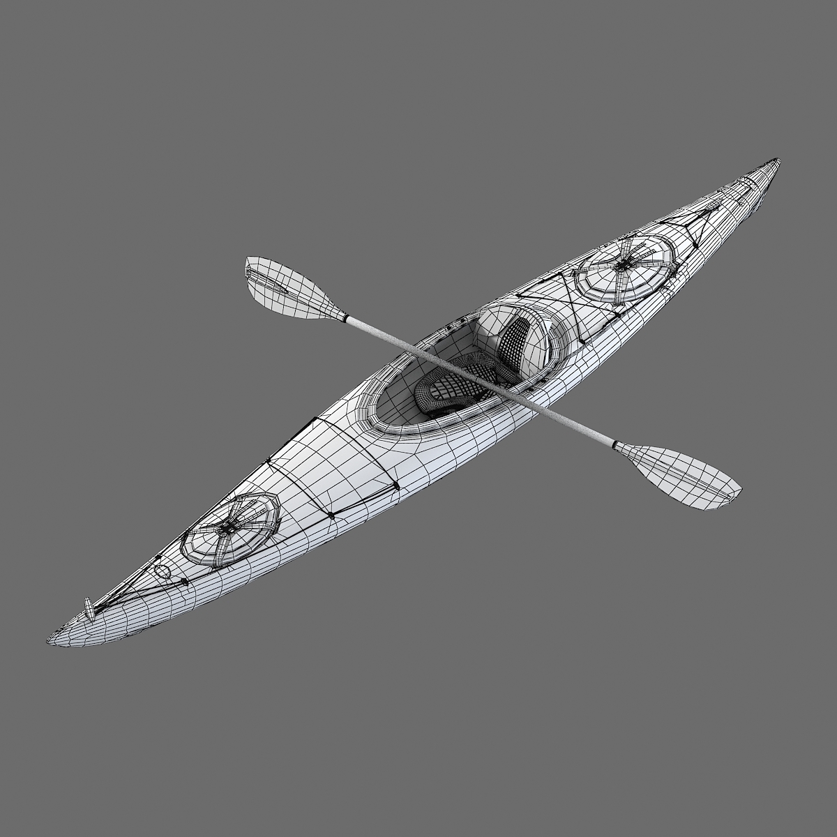 kayak 3d max