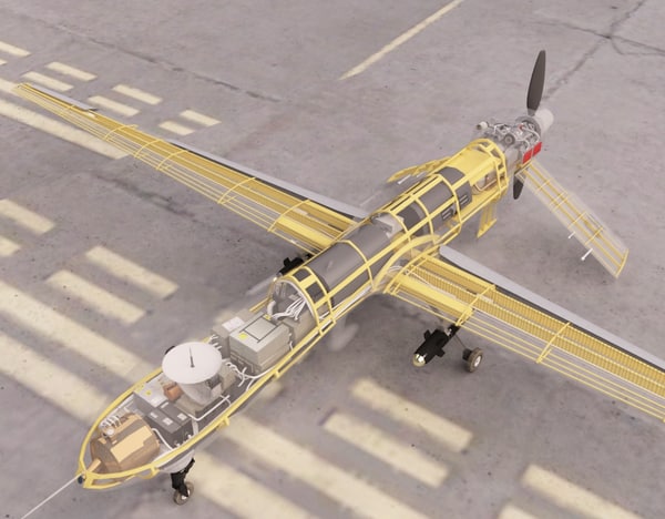 mq1 predator uav set 3d max