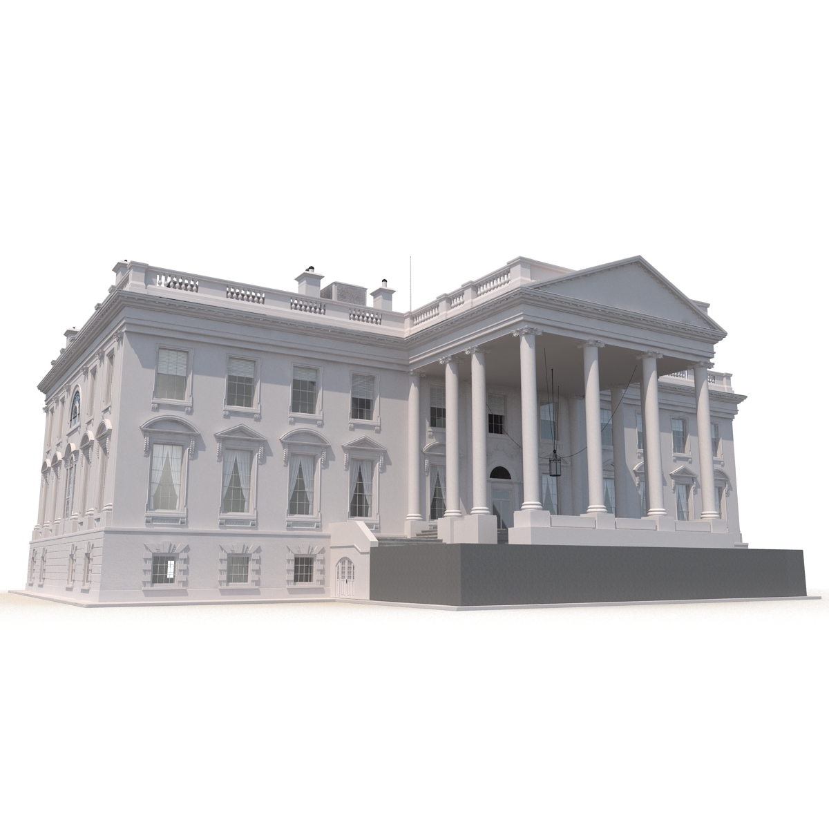 white house 3d model