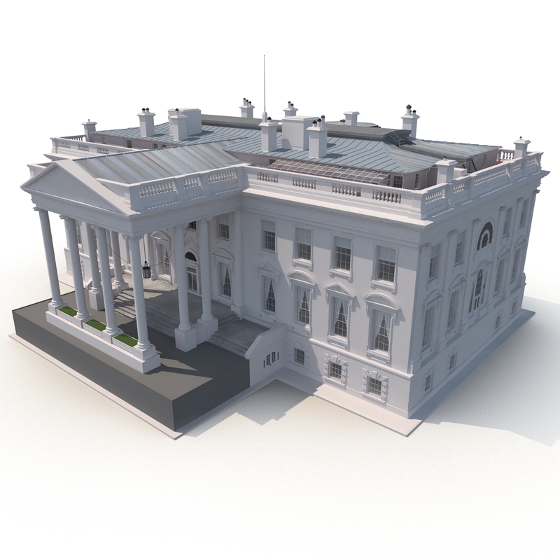 white house 3d model