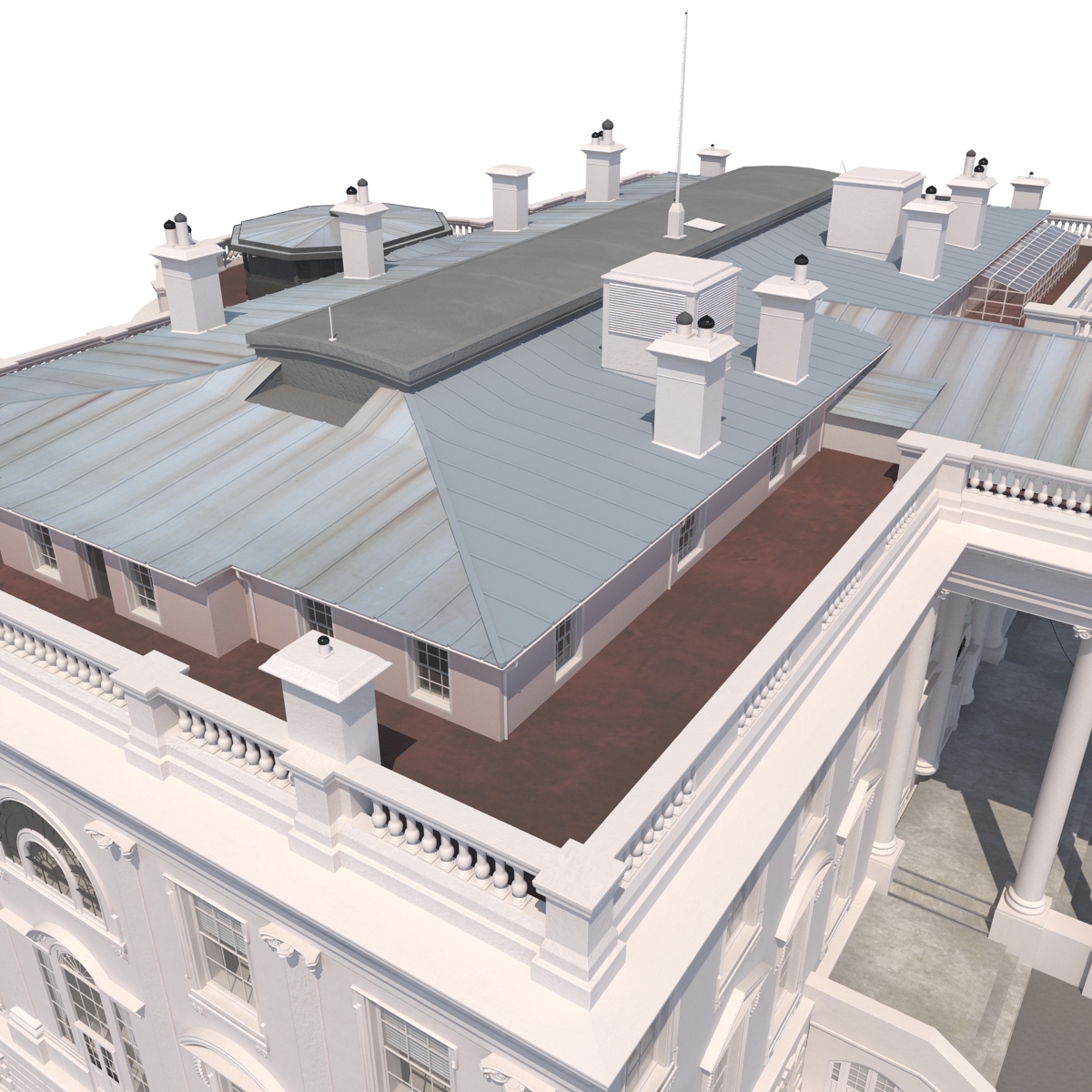 white house 3d model